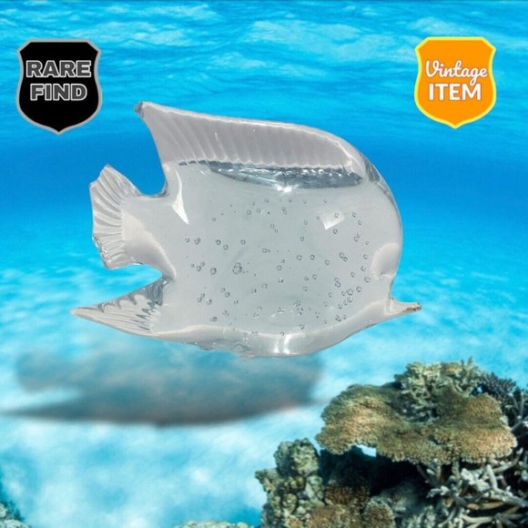 Unmarked | Accents | Vintage Hand Blown Art Glass Angel Fish ...